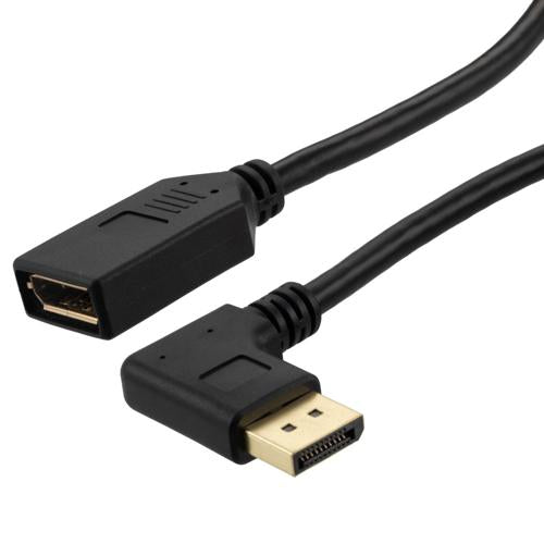 DisplayPort Cable, Female to Left Angle Male, 8K Resolution, 1 Meter ...