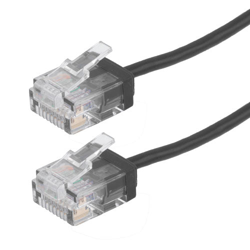 Cat6 Gigabit Super Slim Ethernet Cable Assembly, UTP, RJ45 Male-Plug L ...