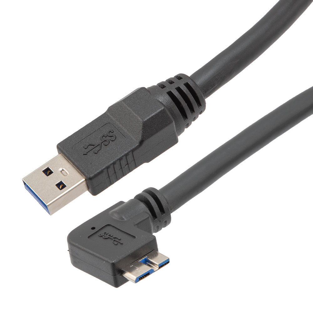 USB High Flex Drag Chain Cable, Type A Male Plug to Right Angle Right ...