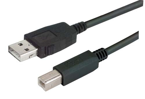 USB Cable Latching A / Standard B 2.0m — ITM Components