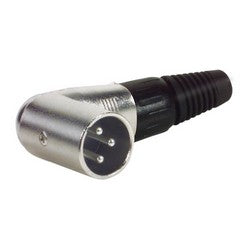 3 Pin XLR Connector, Male Right Angle | XLR Connectors | L-com - ITM ...