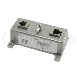 Indoor 10/100/1000 Base-T Shielded CAT6 PoE Compatible Lightning Prote ...