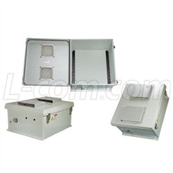 18x16x8 Inch Weatherproof NEMA 3R Vented Enclosure-DIN Mounting Rails ...