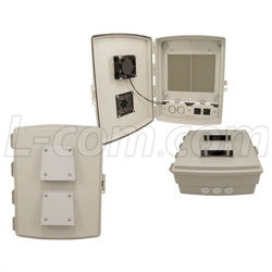 14x10x4 Inch 120 Vac Outdoor Weatherproof Enclosure with Cooling Fan ...