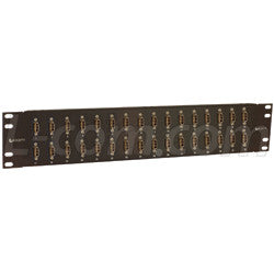 PR35HD32B 3.50" x 19" HDMI Patch Panel, 32 HDMI Female / Female Couple ...