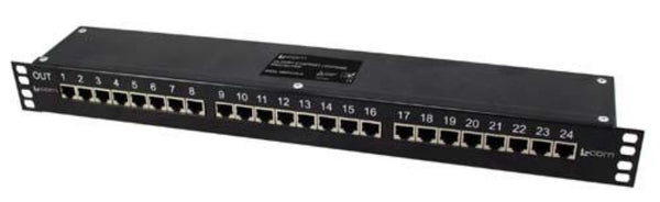 19" Rack Mount 24-Port 10/100 Base-T Cat5 Lightning Surge Protector ...