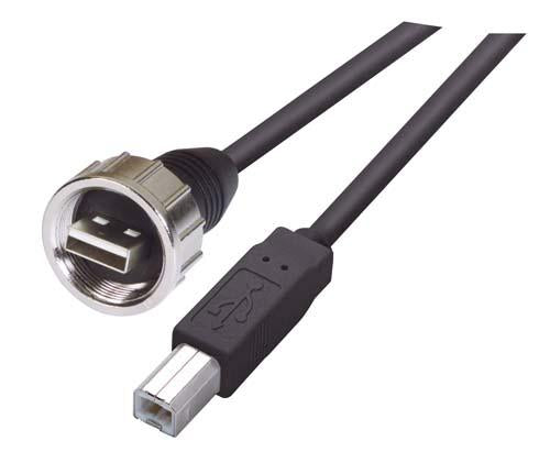 USB Cable Shielded Waterproof Type A Male - Standard Type B Male 0.5m ...