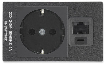 70-568-02 | Extron AC Net Architectural Adapter Plate | ITM Components