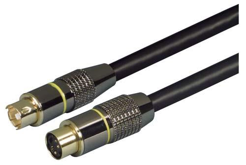 CCD244MF-1 Assembled S-Video Cable Male / Female 1.0 ft — ITM Components