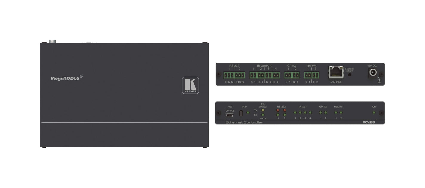 10-port Serial, IR, GPI/O and Relay, PoE Control Gateway — ITM Components