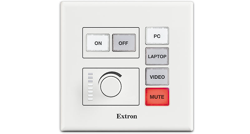 60-1794-01 | 2-Gang Black and White, 6 Button Network Button Panel ...