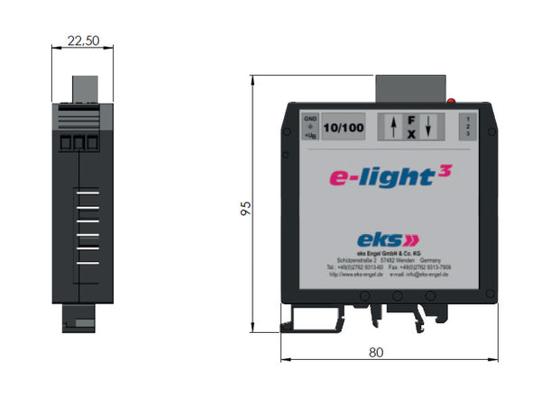 EL-100-3P(A)/1x10/100TX-1x100FX-MM-SC Unm. IE PoE Switch Converter (Ex ...