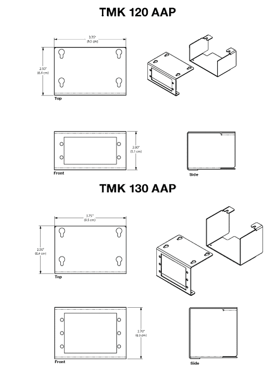 70-1031-03 |Extron TMK130 Architectural Adapter Plate | ITM Components