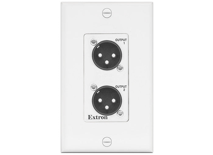 70-1103-03 | Extron WPD 102 XLRM Two XLR 3Pin Males Decora Wallplate ...