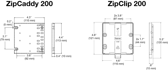 101-001-01 | Extron Mounting Kit ZipClip 200 | ITM Components